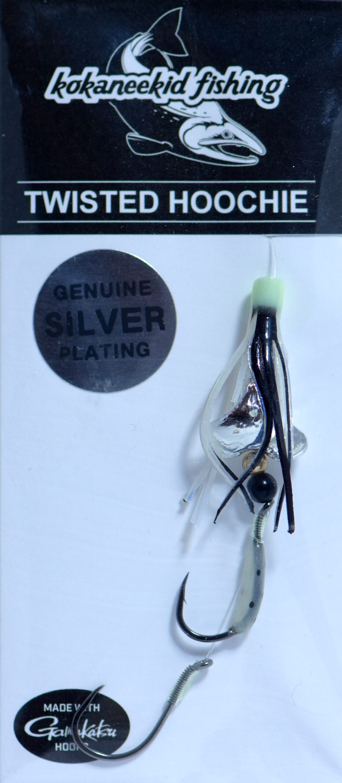 Twisted Hoochie - Glow White & Black